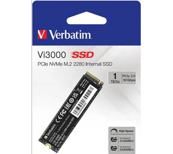 Verbatim - SSD M.2 NVMe Verbatim 1TB Vi3000 3100MBs/2200MBs