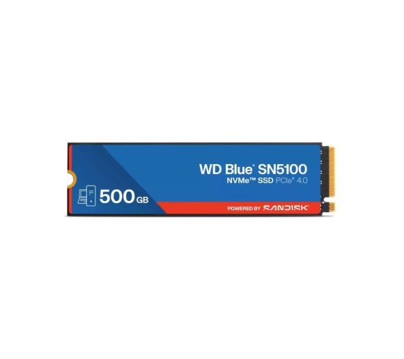Western Digital - SSD WD Blue SN5100 500GB M.2 2280 PCIe Gen4 x4 NVMe QLC 3D