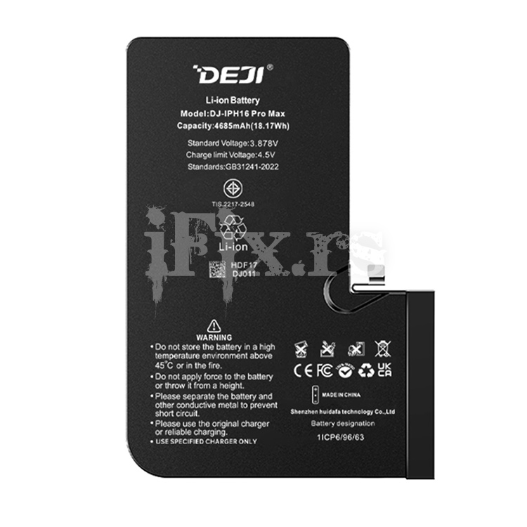 Baterija za iPhone 16 Pro Max 4685mAh DEJI