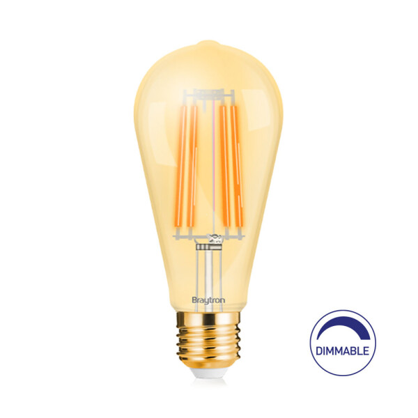 BRAYTRON Led filament sijalica 6W-E27-ST64-AMB-DIM-2200K