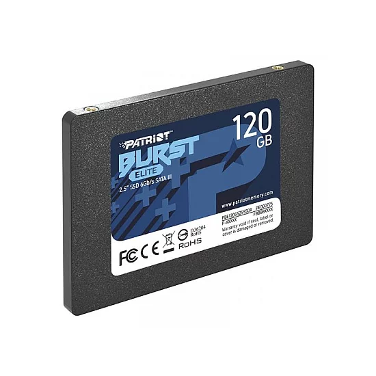 PATRIOT SSD 2.5 SATA3 6GB/S 120GB BURST ELITE 450MBS/320MBS PBE120GS25SSDR CENA