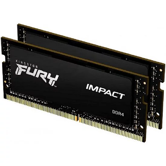 KINGSTON SODIMM DDR4 32GB (2X16GB KIT) 3200MHZ, FURY IMPACT BLACK (KF432S20IBK2/32) CENA