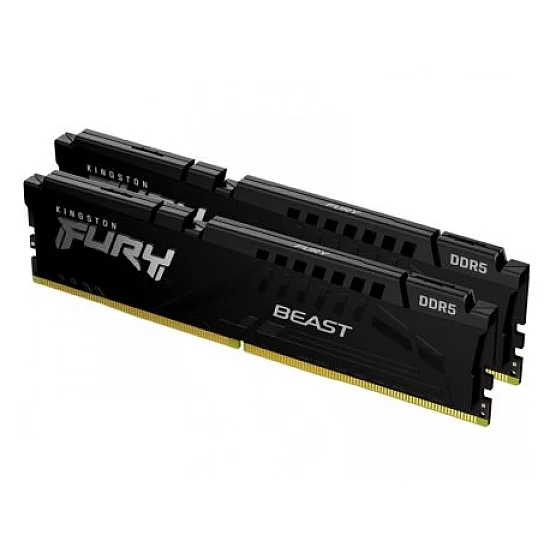 KINGSTON DIMM DDR5 16GB (2X8) 5600MT/S FURY BEAST BLACK XMP (KF556C40BBK2-16) CENA