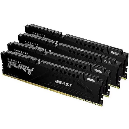 KINGSTON DDR5 128GB (4X32) 5600MT/S CL40 FURY BEAST BLACK XMP (KF556C40BBK4-128) CENA