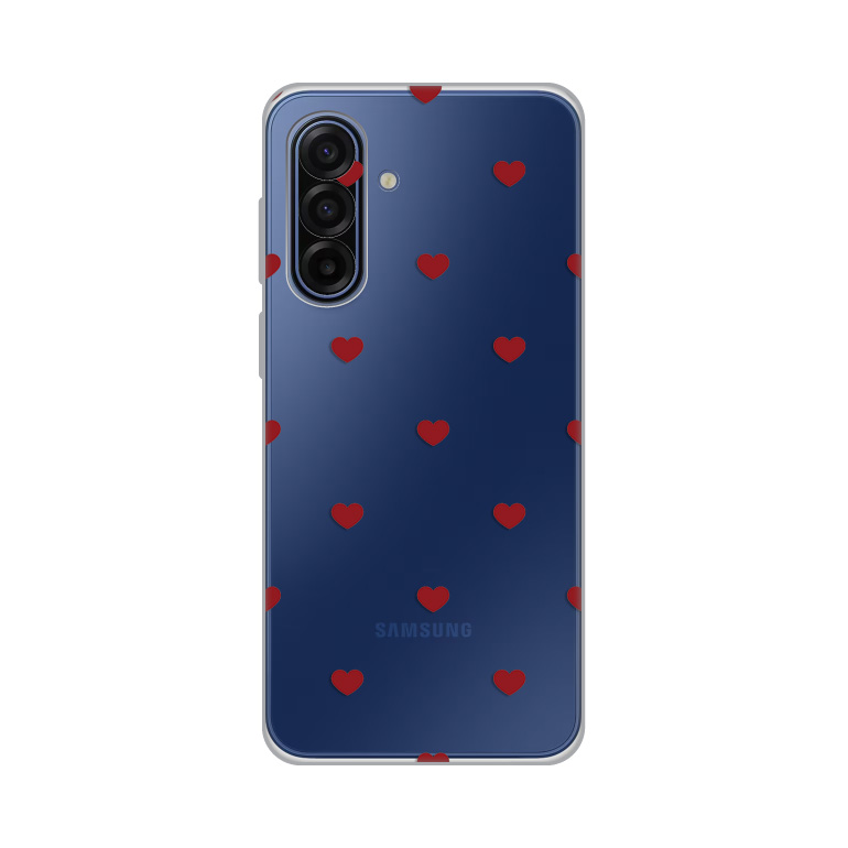 Zastitna silikonska maska (futrola) PRINT - Samsung A175 Galaxy A17 Red Hearts