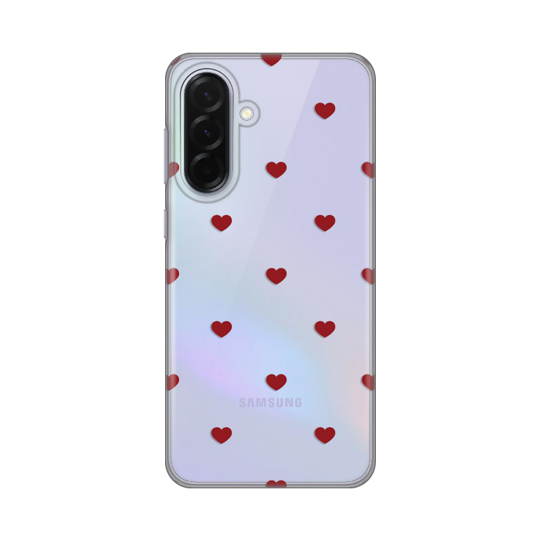 Zastitna silikonska maska (futrola) PRINT - Samsung A366 Galaxy A36 5G Red Hearts