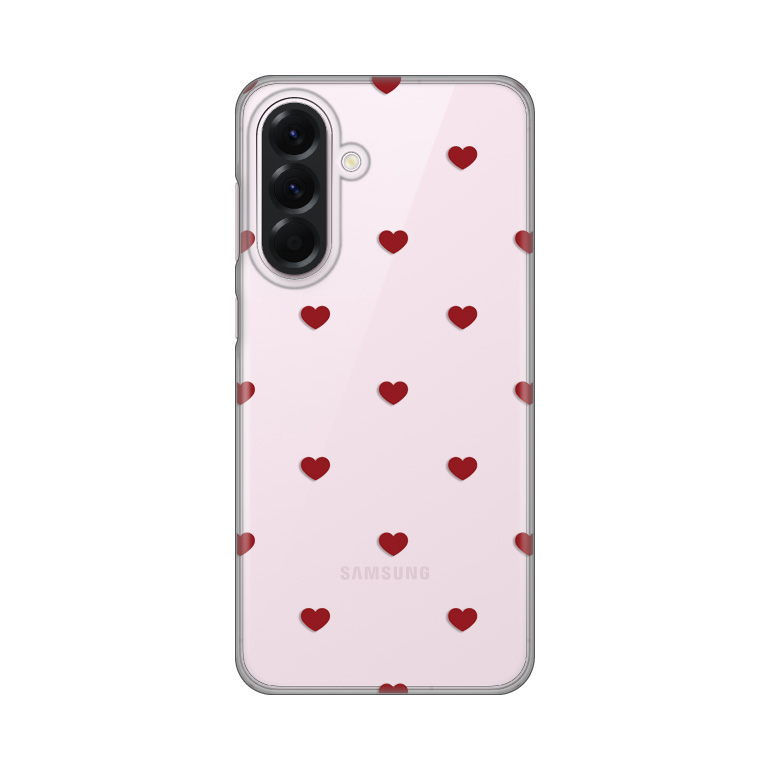 Zastitna silikonska maska (futrola) PRINT - Samsung A566 Galaxy A56 5G Red Hearts