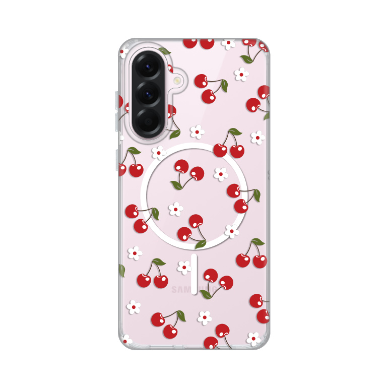 Zastitna maska (futrola) print Magsafe - Samsung A576 Galaxy A57 Cute Cherries