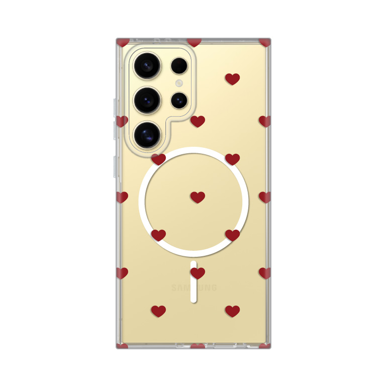 Zastitna maska (futrola) print Magsafe - Samsung Galaxy S23 Ultra Red Hearts