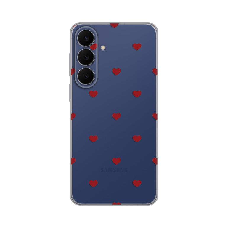 Zastitna silikonska maska (futrola) PRINT - Samsung S731B Galaxy S25 Fe Red Hearts