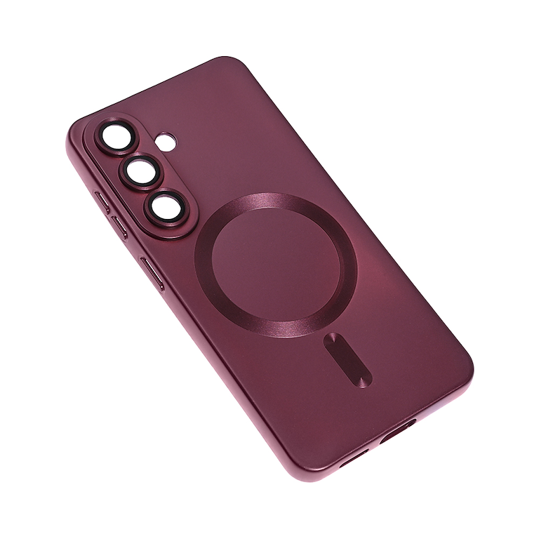 Zastitna maska (futrola) Magsafe Chrome - Samsung S941 Galaxy S26 bordo