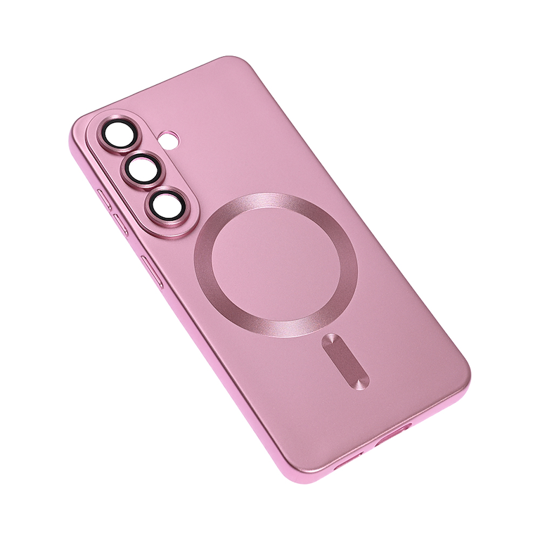 Zastitna maska (futrola) Magsafe Chrome - Samsung S941 Galaxy S26 roze