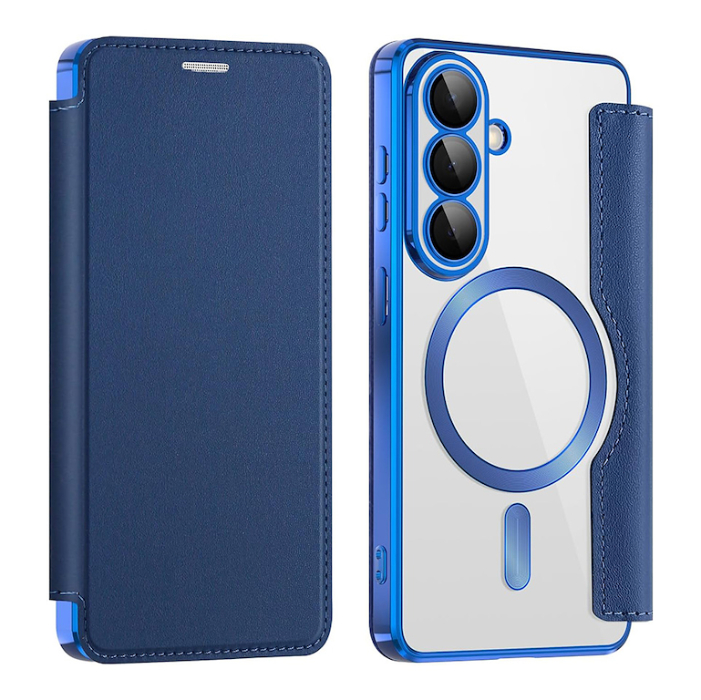 Zastitna maska (futrola) Magsafe Lux na preklop (bi fold) - Samsung S941 Galaxy S26 plava