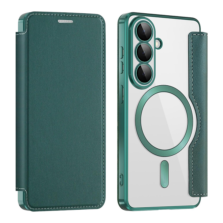 Zastitna maska (futrola) Magsafe Lux na preklop (bi fold) - Samsung S941 Galaxy S26 zelena