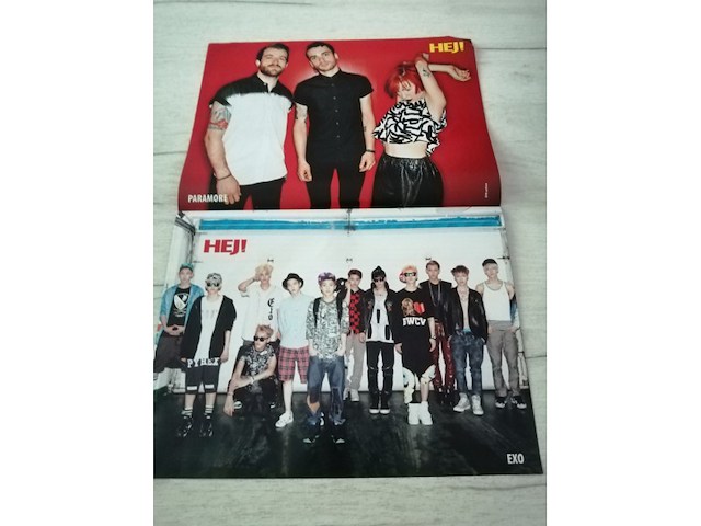 Poster(dvostrani) Paramore/Exo/Lovato/Vampirski dnevnic