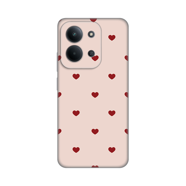 Zastitna silikonska maska (futrola) PRINT - Xiaomi Redmi 15C 4G Beige Hearts