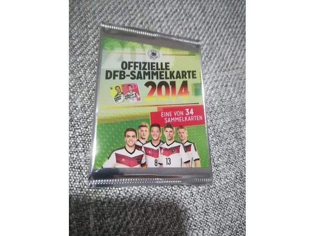 Originalna kesica Offizielle DFB-Sammelkarte 2014