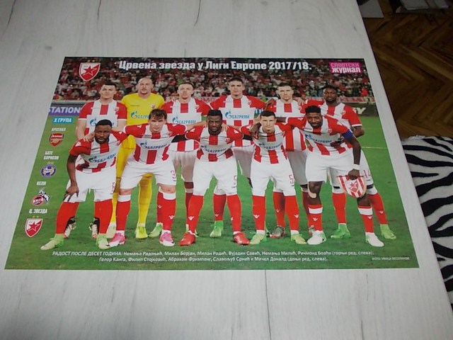 Poster - Crvena zvezda u Ligi Evrope 2017/18.