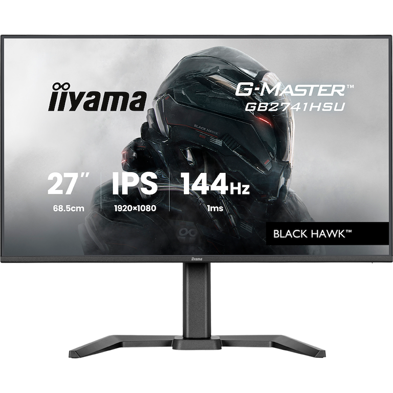 27 INCH IPS GAMING G-MASTER BLACK HAWK FREESYNC 1920×1080 144HZ 300CD/M2 HDMI DISPLAYPORT 1MS MPRT ADAPTIVE SYNC SPEAKERS USB 2X 2.0 BLACK TUNER 15CM HEIGHT ADJ STAND