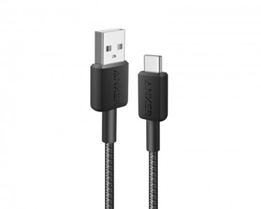 ANKER 322 USB tip-A na USB tip-C kabl M/M 1.8m, 18W, pleteni, crni