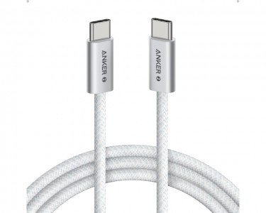 ANKER Zolo USB tip-C kabl M/M 1m, za Apple, super brzo punjenje 240W/480Mbps, pleteni, beli