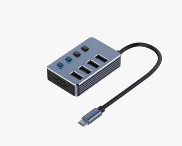 E-GREEN USB 3.1 tip C - HUB Superbrzi 4port USB 3.0 sa prekidacima