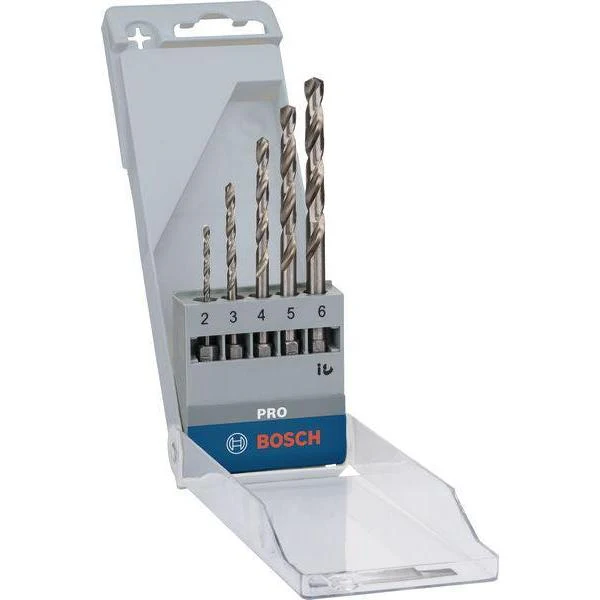 BOSCH Set PRO Metal HSS-G Hex spiralnih burgija, 5 kom. - 5-delni set burgija za metal HSS-G 1/4" (2608595517)