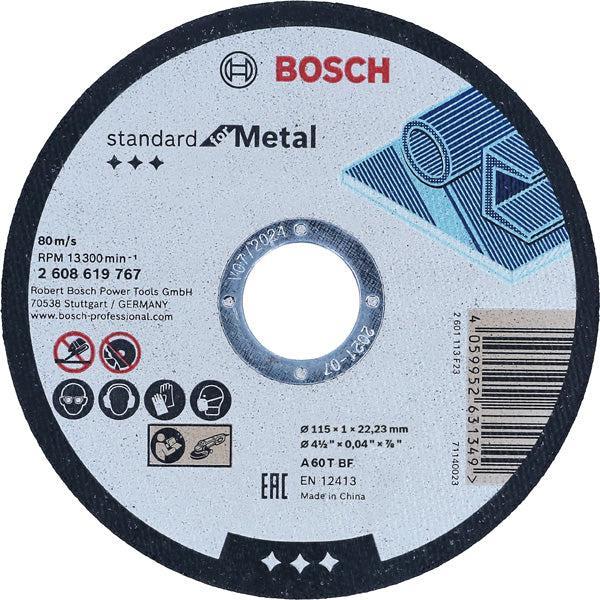 BOSCH Standard for Metal ravna rezna ploča 115 mm, 22,23 mm - Rezna ploča Standard for Metal 115x1 mm (2608619767)