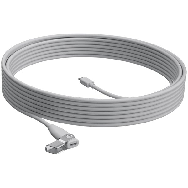 LOGITECH EXTENTION CABLE FOR RALLY MIC POD WHITE 10M – WW