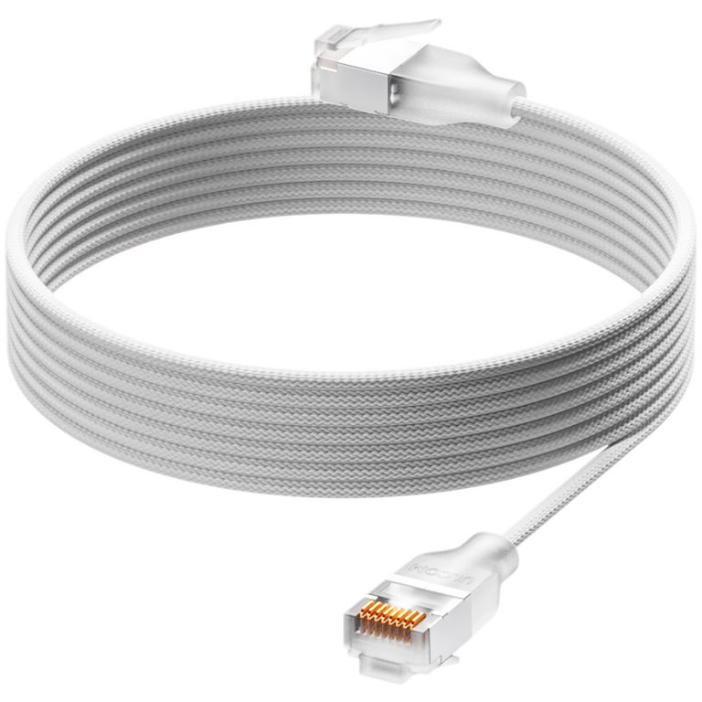 UBIQUITI UACC-CABLE-PATCH-EL-C6A-0.3M-W ULTRA-THIN BRAIDED PATCH CABLE, DESIGNED AND OPTIMIZED FOR 10 GBE NETWORKING