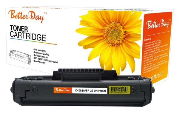 Toner BetterDay 1100 C4092A EP-22 zam. kaseta za HP/Canon 2.5k (bez cipa)