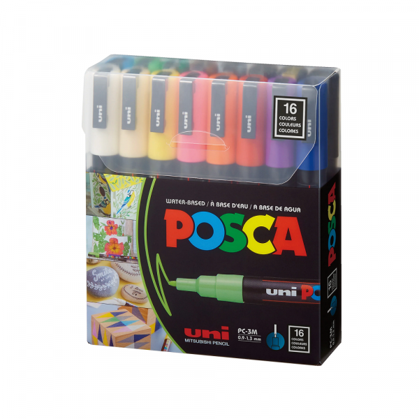 MARKER UNI SET PC-3M POSCA /0.9-1,3MM 16KOM