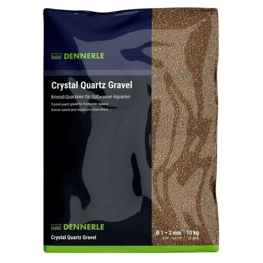 Dennerle Crystal Quartz Gravel Dark Brown - 10kg