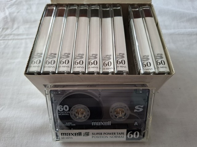 MAXELL S-60 (10 komada) + Kutija