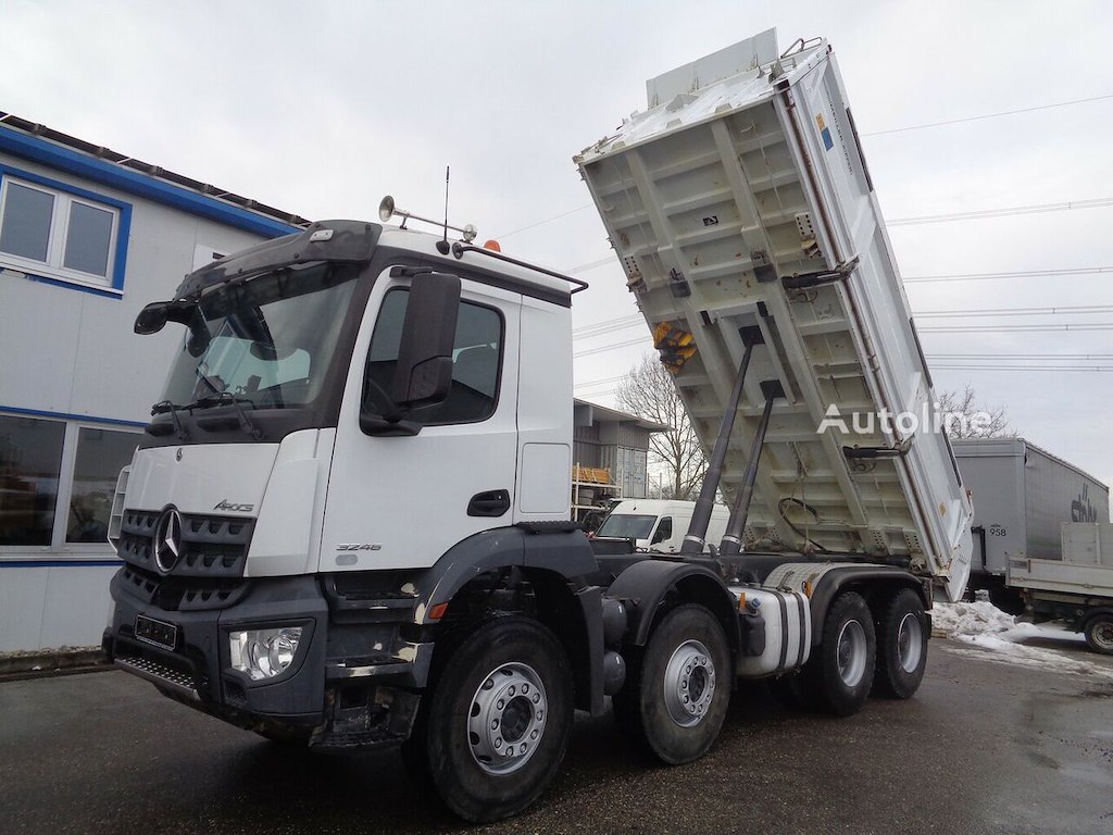 Mercedes-Benz Arocs 3246 /Blattfederung/Bordmatik/Meiller kiper