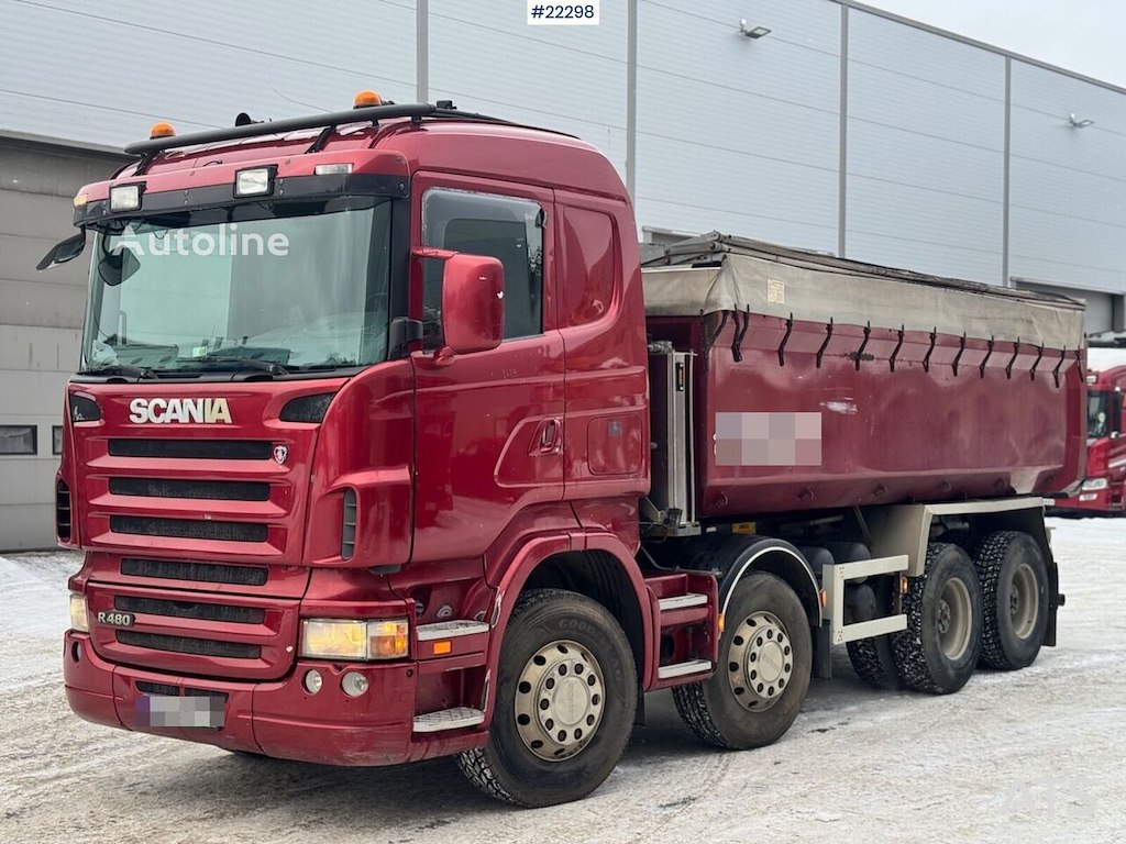 Scania R480 8x4 Tippbil – Eu-godkjent – 377 000 km SE VIDEO kiper