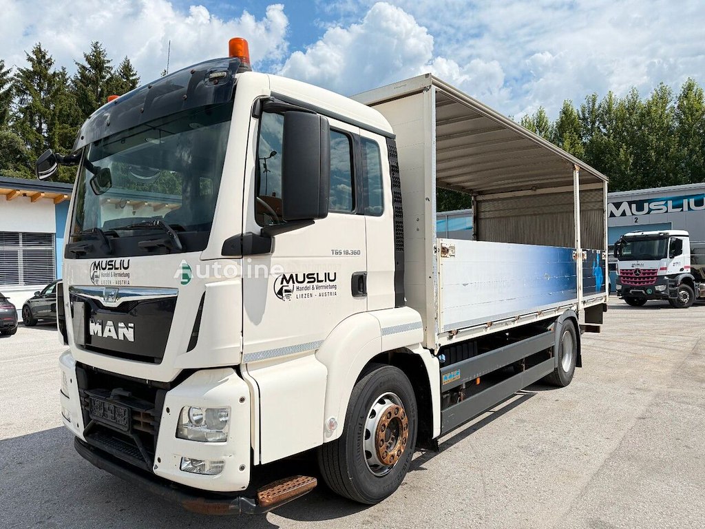 MAN TGS 18.360 LL ADR Pritsche 1500Kg Ladebordwand kamion s ravnom platformom