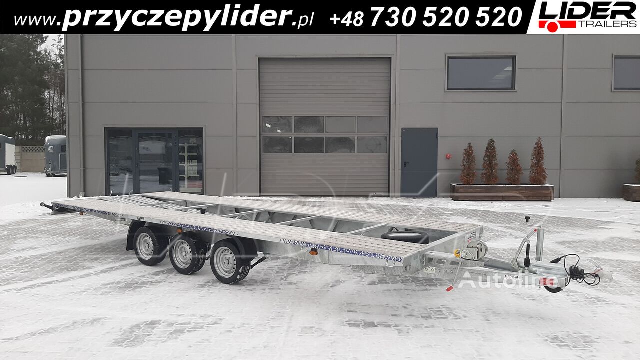 Nova Niewiadów BR-124B przyczepa 600x220cm, laweta MARS, LOHR ALU BEZ WYPEŁNIEN prikolica autotransportera