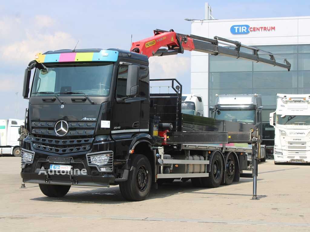 Mercedes-Benz Arocs 2542, 6X2, EURO 6, SIDE PANEL, NAVIGATION, CAMERA, PALFING kamion s ravnom platformom