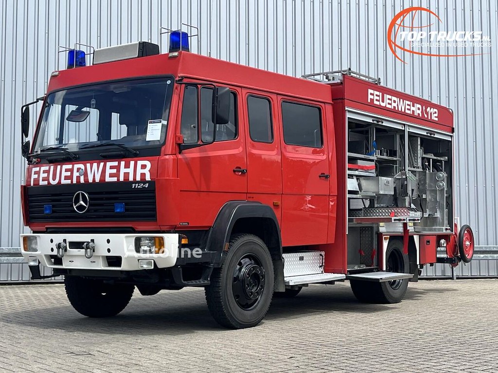 Mercedes-Benz 1124 AF 4x4 - 1.600 ltr -Feuerwehr, Fire brigade- Crew Cab - Ex vatrogasno vozilo