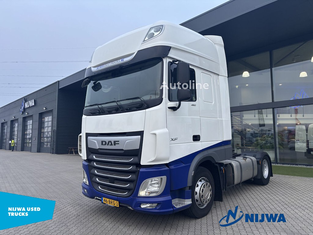 DAF XF 480 4x2 Standairco + Dubbele tank tegljač