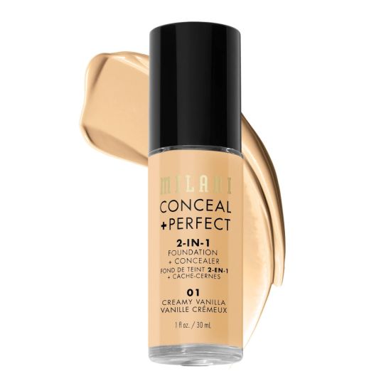 Milani Conceal + Perfect 2-in-1 puder 01 Creamy Vanilla 30ml