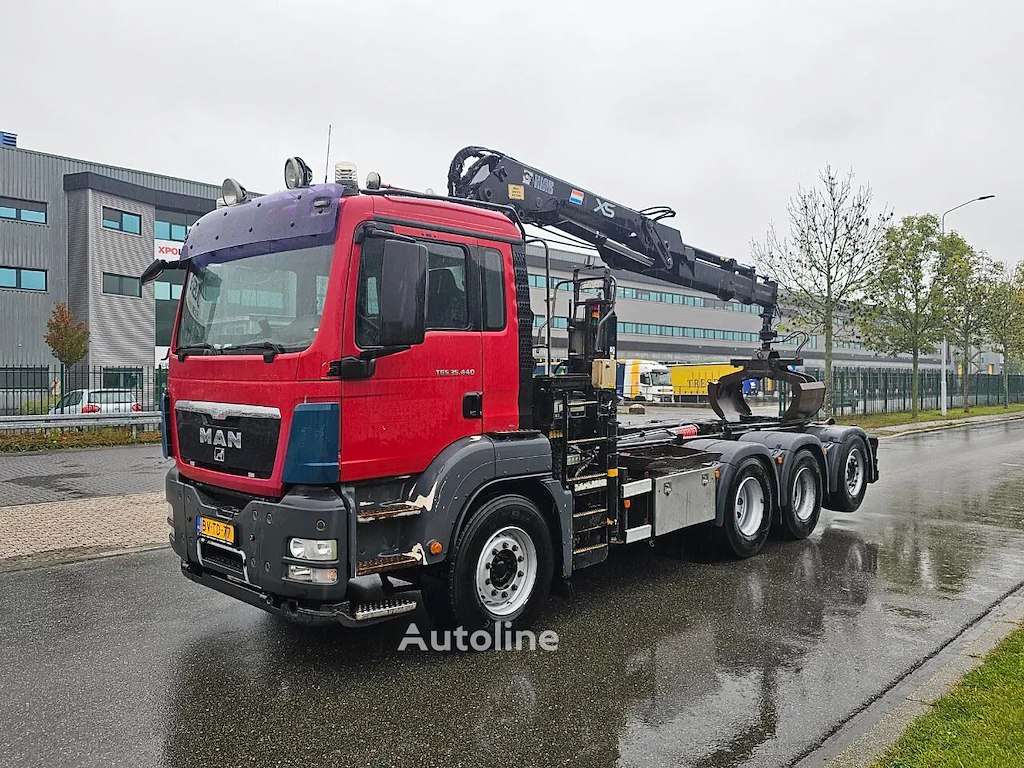MAN TGS 35.440 8x4 HIAB 166 D-2 HiDuo kamion rol kiper