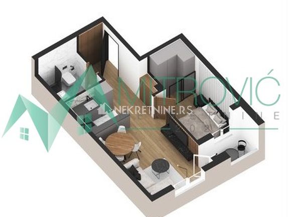Stan,NOVI SAD,ADICE,kv: 39.00, € 95600, ID: 1002853