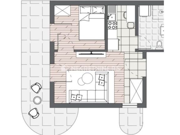 Mirijevo Novogradnja 1.5soba 44m2