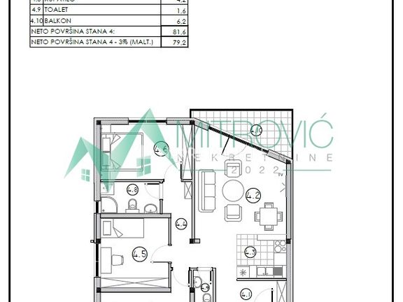 Stan,SREMSKA KAMENICA,SREMSKA KAMENICA,kv: 79.00, € 174980, ID: 1003446