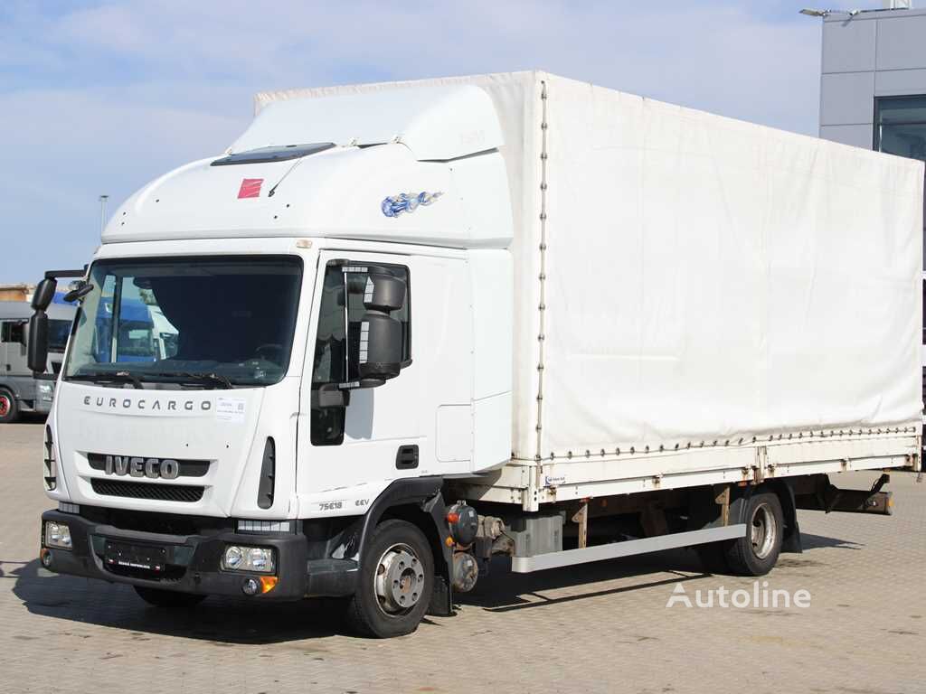 IVECO EUROCARGO ML 75E18, EURO 5EEV, PNEU 90%, SIDE kamion s ceradom