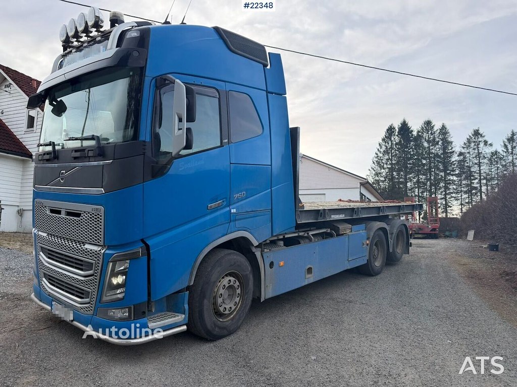 Volvo FH16 6x2 krokbil m/ 20 t palfinger krok kamion platforma