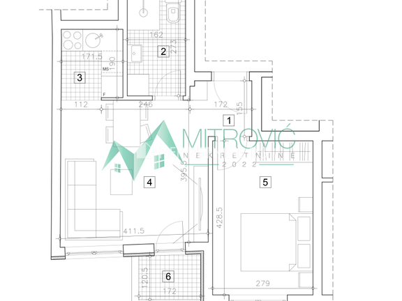 Stan,NOVI SAD,GRBAVICA,kv: 39.00, € 144420, ID: 1002707