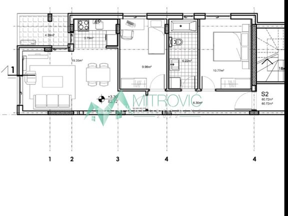 Stan,NOVI SAD,TELEP,kv: 60.00, € 148320, ID: 1002423